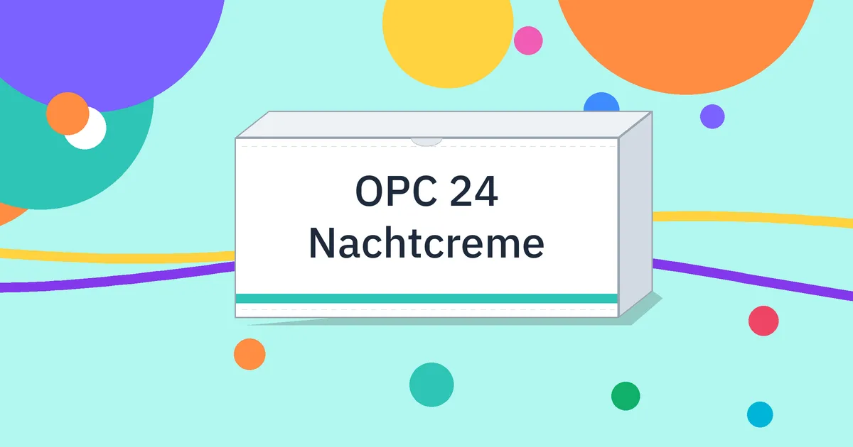 Symbolbild: Packung mit der Aufschrift OPC 24 Nachtcreme (PZN 13750412) – Verfügbarkeit und Bezug in Apotheken in Frankfurt am Main
