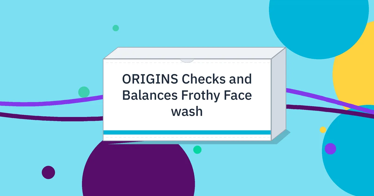 Symbolbild: Packung mit der Aufschrift ORIGINS Checks and Balances Frothy Face wash (PZN 20102866) – Verfügbarkeit und Bezug in Apotheken in Frankfurt am Main