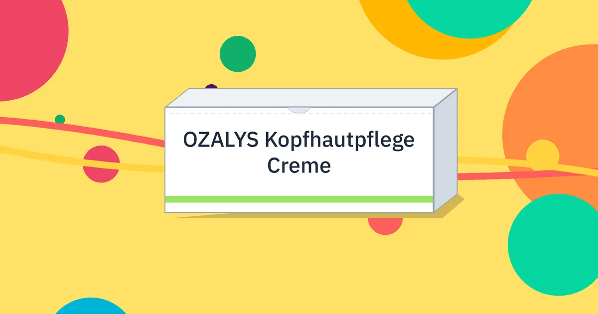 Symbolbild: Packung mit der Aufschrift OZALYS Kopfhautpflege Creme (PZN 19985932) – Verfügbarkeit und Bezug in Apotheken in Frankfurt am Main