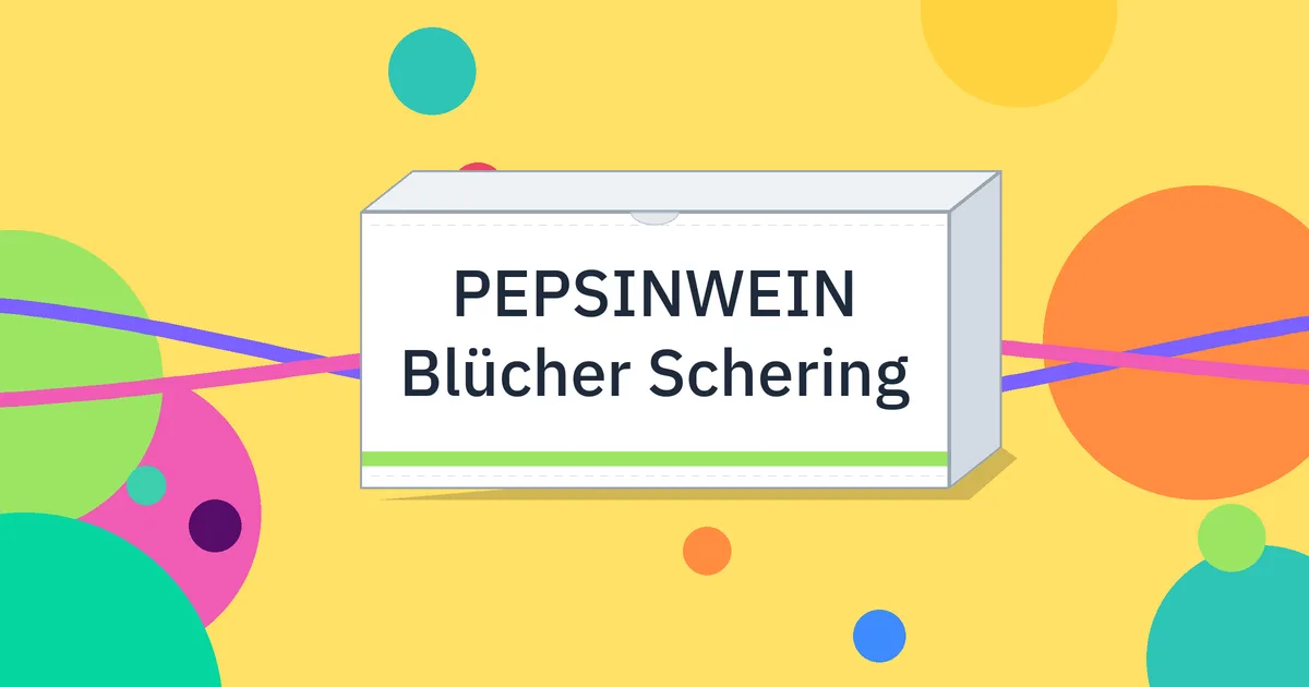 Symbolbild: Packung mit der Aufschrift PEPSINWEIN Blücher Schering (PZN 00788979) – Verfügbarkeit und Bezug in Apotheken in Frankfurt am Main