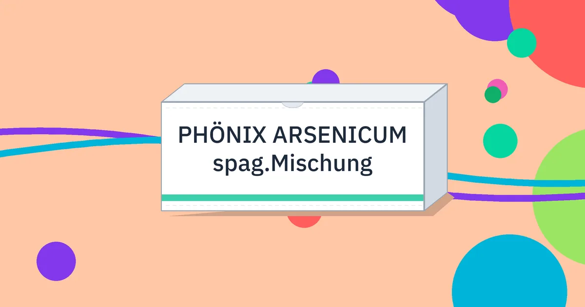 Symbolbild: Packung mit der Aufschrift PHÖNIX ARSENICUM spag.Mischung (PZN 04223027) – Verfügbarkeit und Bezug in Apotheken in Frankfurt am Main
