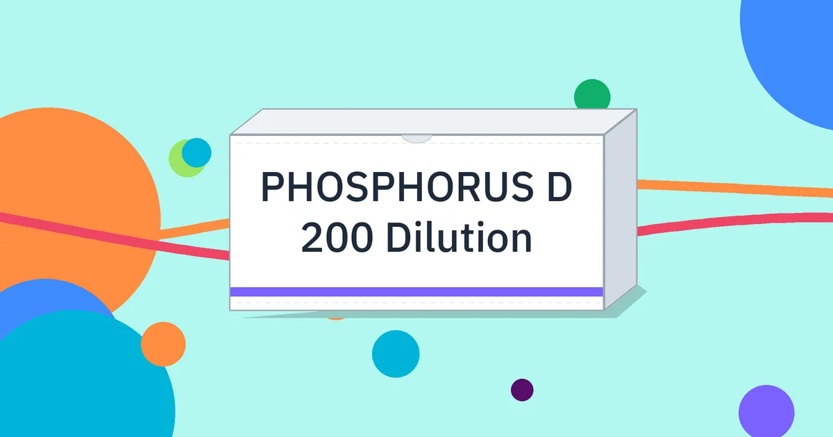 Symbolbild: Packung mit der Aufschrift PHOSPHORUS D 200 Dilution (PZN 02803281) – Verfügbarkeit und Bezug in Apotheken in Frankfurt am Main