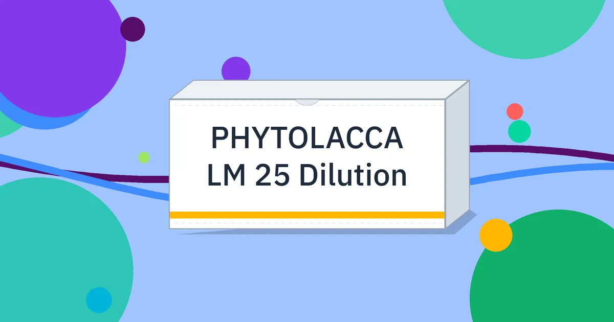 Symbolbild: Packung mit der Aufschrift PHYTOLACCA LM 25 Dilution (PZN 13036399) – Verfügbarkeit und Bezug in Apotheken in Frankfurt am Main