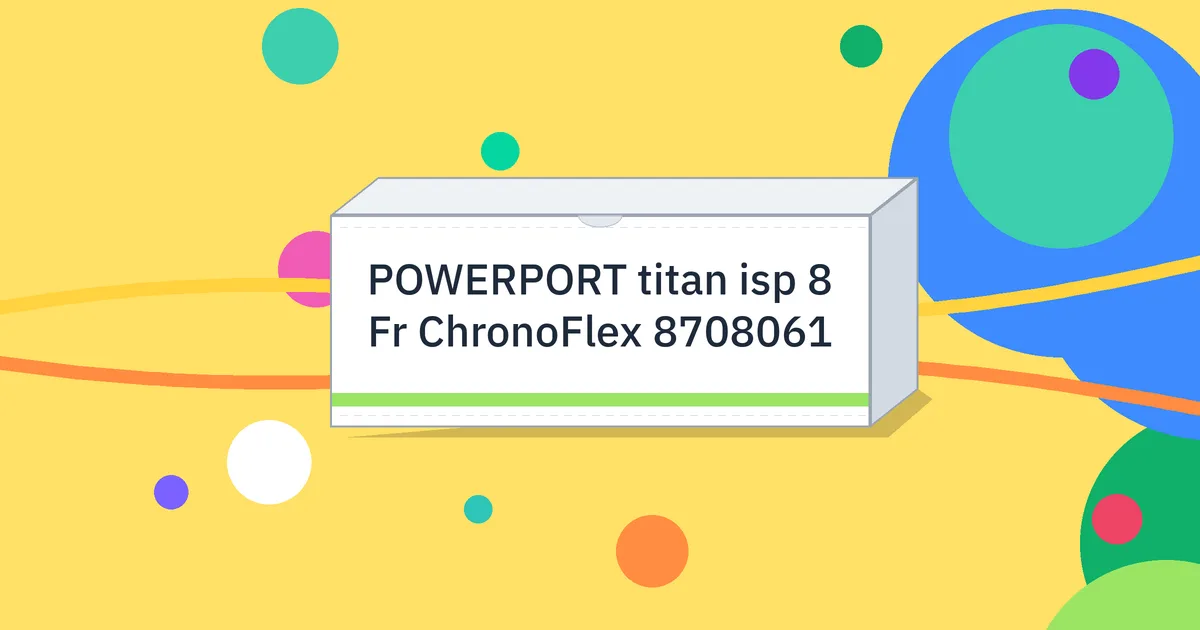 Symbolbild: Packung mit der Aufschrift POWERPORT titan isp 8 Fr ChronoFlex 8708061 (PZN 06144585) – Verfügbarkeit und Bezug in Apotheken in Frankfurt am Main
