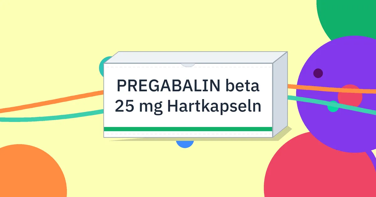 Symbolbild: Packung mit der Aufschrift PREGABALIN beta 25 mg Hartkapseln (PZN 10810473) – Verfügbarkeit und Bezug in Apotheken in Frankfurt am Main
