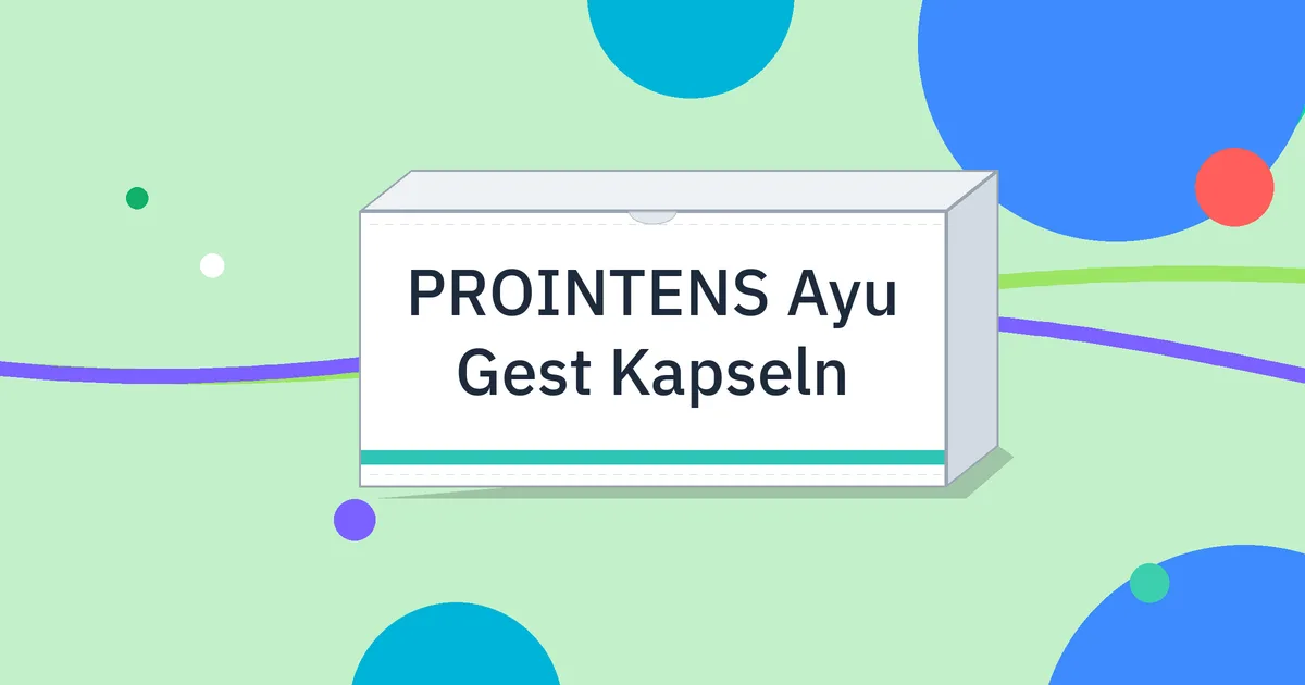 Symbolbild: Packung mit der Aufschrift PROINTENS Ayu Gest Kapseln (PZN 20018605) – Verfügbarkeit und Bezug in Apotheken in Frankfurt am Main