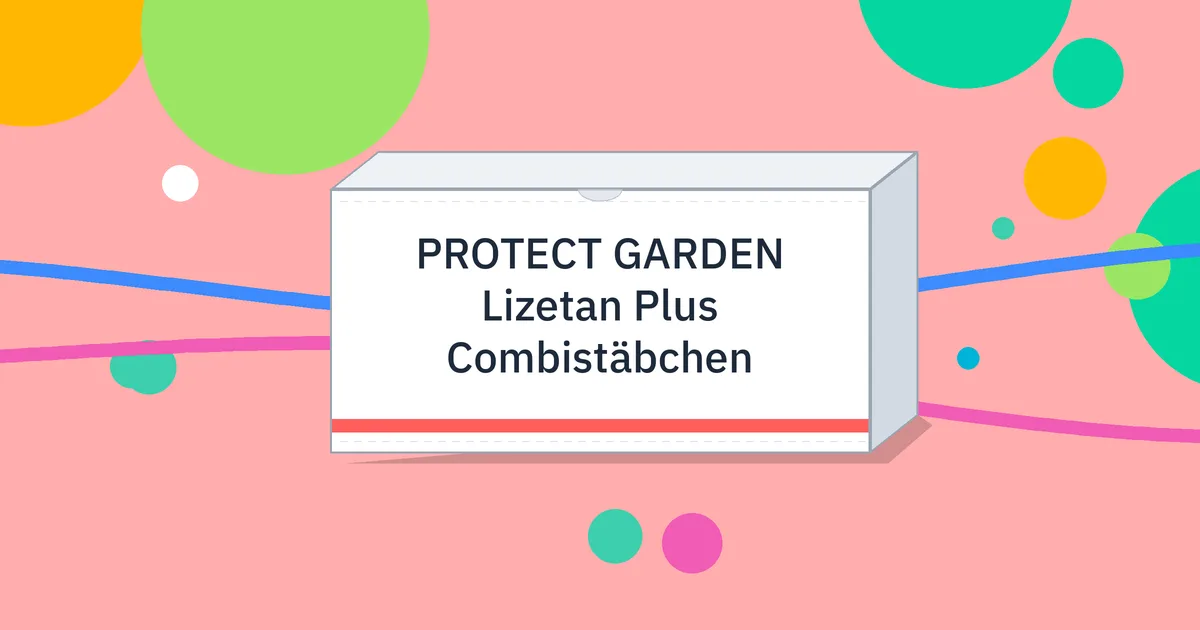 Symbolbild: Packung mit der Aufschrift PROTECT GARDEN Lizetan Plus Combistäbchen (PZN 16017190) – Verfügbarkeit und Bezug in Apotheken in Frankfurt am Main