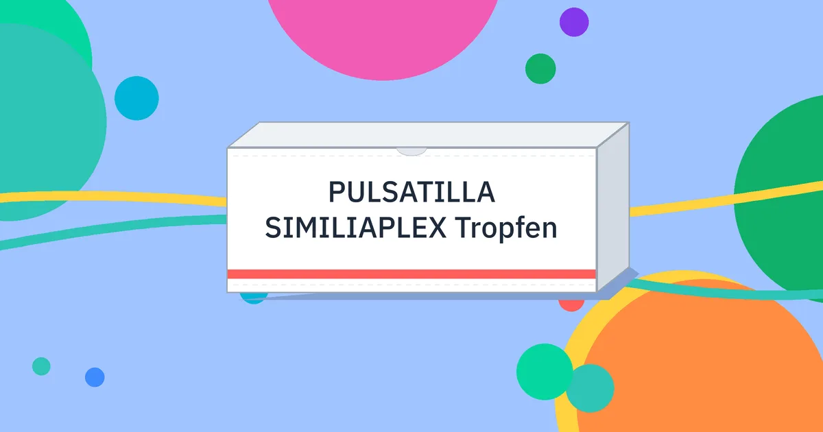 Symbolbild: Packung mit der Aufschrift PULSATILLA SIMILIAPLEX Tropfen (PZN 01353976) – Verfügbarkeit und Bezug in Apotheken in Frankfurt am Main