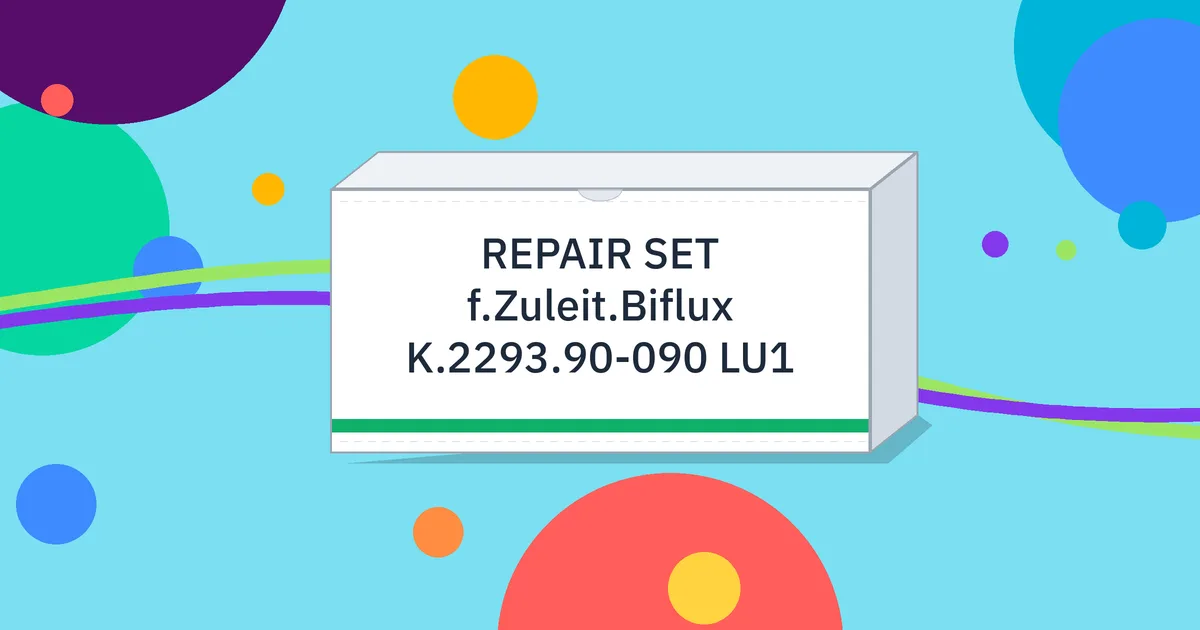 Symbolbild: Packung mit der Aufschrift REPAIR SET f.Zuleit.Biflux K.2293.90-090 LU1 (PZN 09398530) – Verfügbarkeit und Bezug in Apotheken in Frankfurt am Main