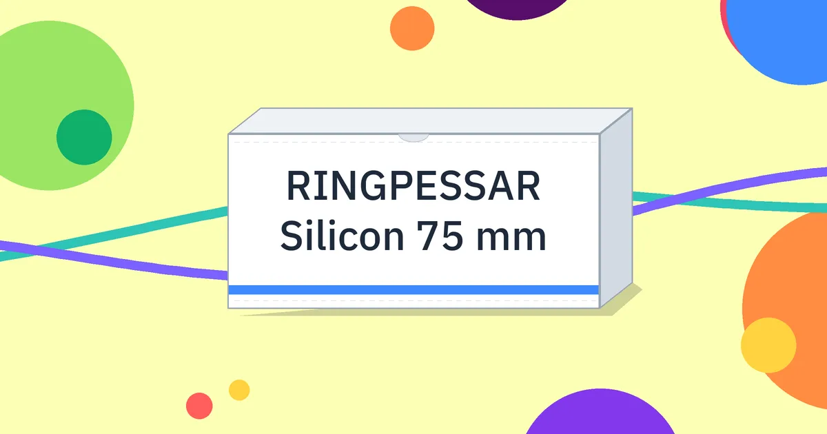 Symbolbild: Packung mit der Aufschrift RINGPESSAR Silicon 75 mm (PZN 07702432) – Verfügbarkeit und Bezug in Apotheken in Frankfurt am Main