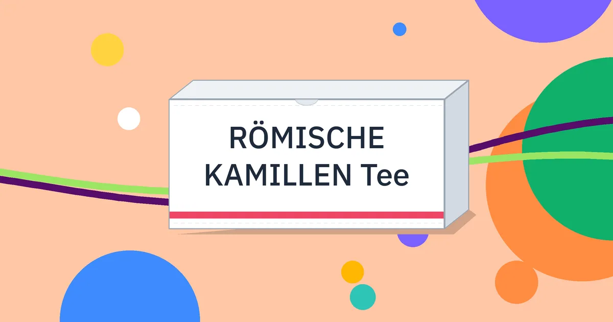 Symbolbild: Packung mit der Aufschrift RÖMISCHE KAMILLEN Tee (PZN 18301297) – Verfügbarkeit und Bezug in Apotheken in Frankfurt am Main