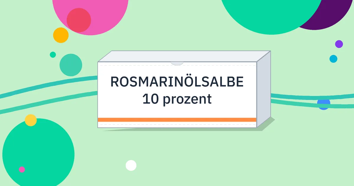 Symbolbild: Packung mit der Aufschrift ROSMARINÖLSALBE 10 prozent (PZN 18901353) – Verfügbarkeit und Bezug in Apotheken in Frankfurt am Main