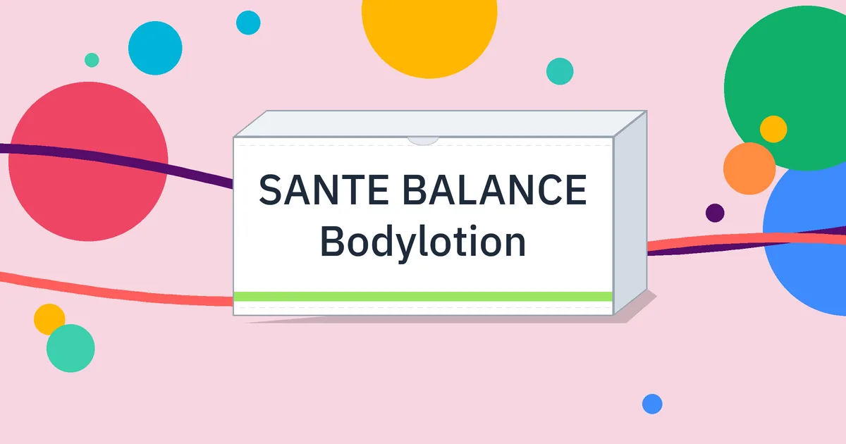 Symbolbild: Packung mit der Aufschrift SANTE BALANCE Bodylotion (PZN 19419285) – Verfügbarkeit und Bezug in Apotheken in Frankfurt am Main