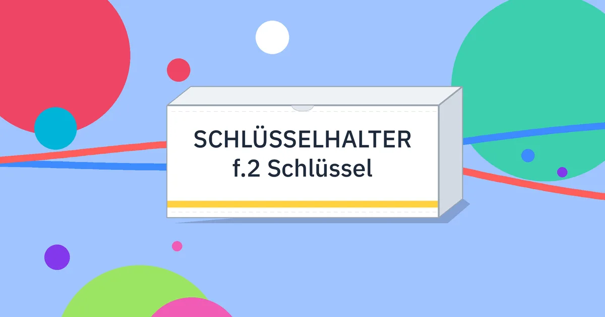 Symbolbild: Packung mit der Aufschrift SCHLÜSSELHALTER f.2 Schlüssel (PZN 07498032) – Verfügbarkeit und Bezug in Apotheken in Frankfurt am Main