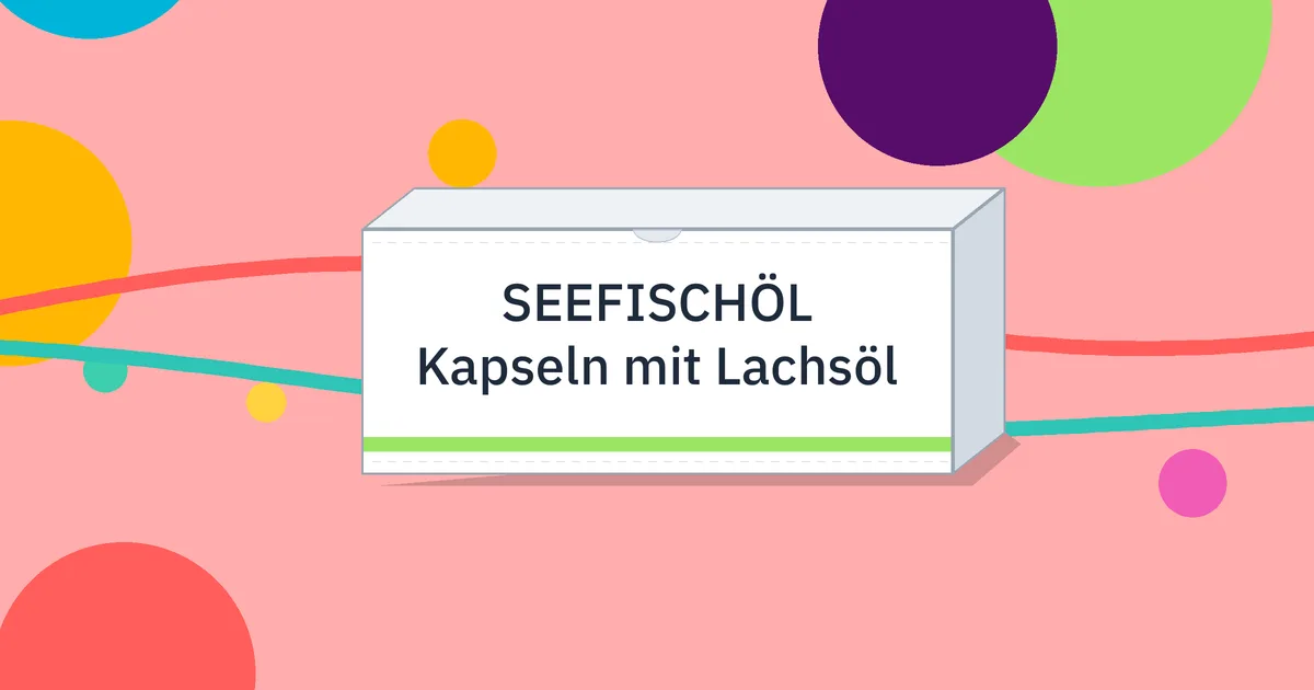 Symbolbild: Packung mit der Aufschrift SEEFISCHÖL Kapseln mit Lachsöl (PZN 11083555) – Verfügbarkeit und Bezug in Apotheken in Frankfurt am Main