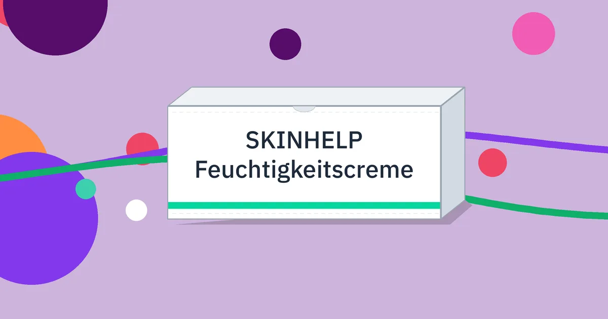 Symbolbild: Packung mit der Aufschrift SKINHELP Feuchtigkeitscreme (PZN 10839100) – Verfügbarkeit und Bezug in Apotheken in Frankfurt am Main