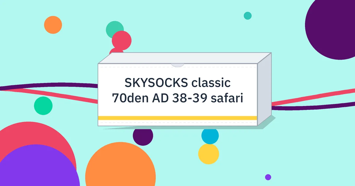 Symbolbild: Packung mit der Aufschrift SKYSOCKS classic 70den AD 38-39 safari (PZN 18663787) – Verfügbarkeit und Bezug in Apotheken in Frankfurt am Main