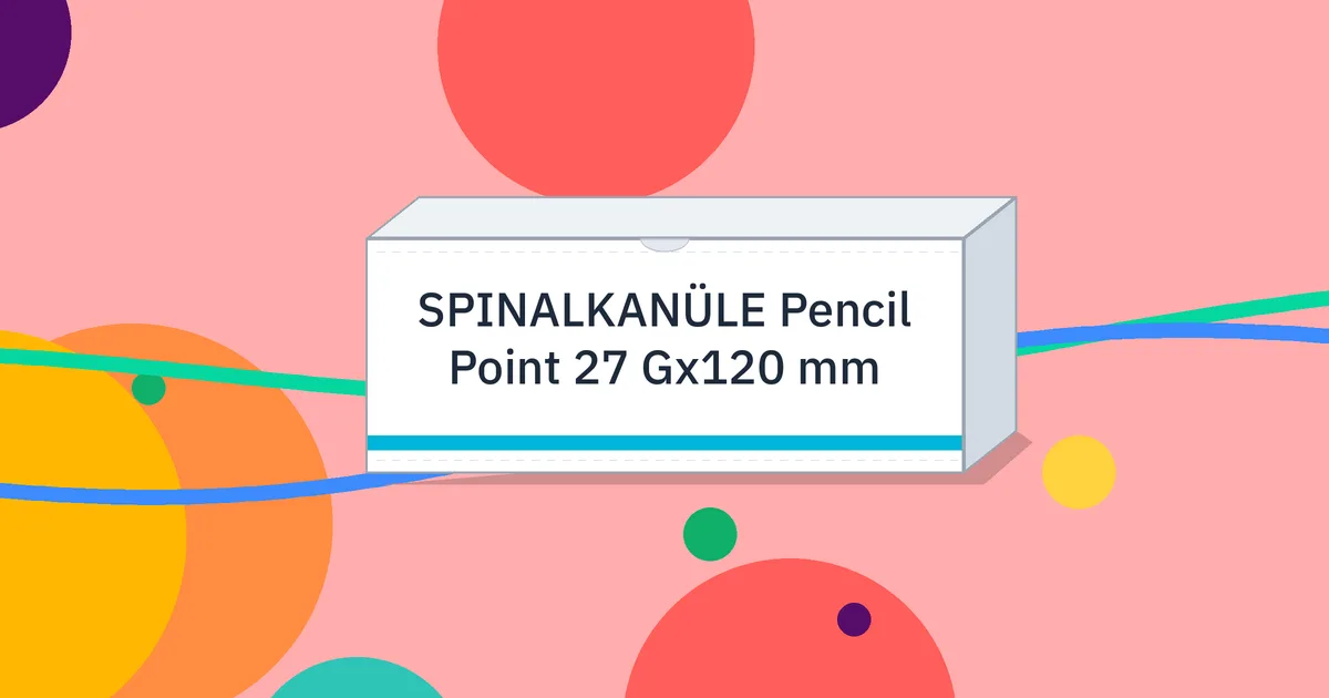 Symbolbild: Packung mit der Aufschrift SPINALKANÜLE Pencil Point 27 Gx120 mm (PZN 00995922) – Verfügbarkeit und Bezug in Apotheken in Frankfurt am Main