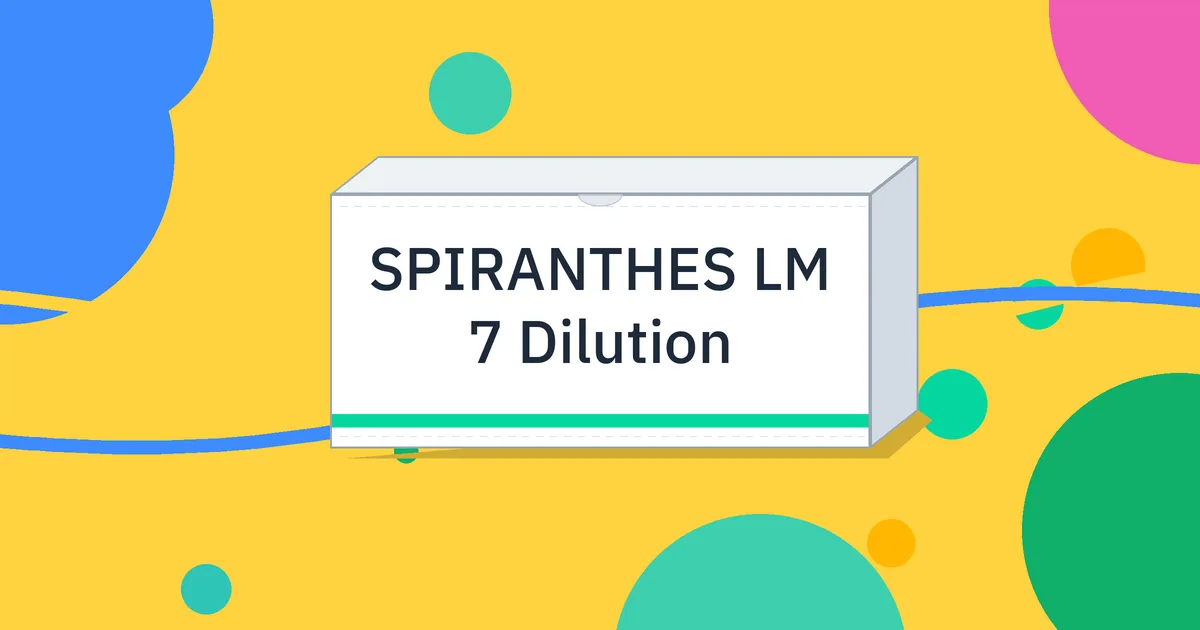 Symbolbild: Packung mit der Aufschrift SPIRANTHES LM 7 Dilution (PZN 13681697) – Verfügbarkeit und Bezug in Apotheken in Frankfurt am Main