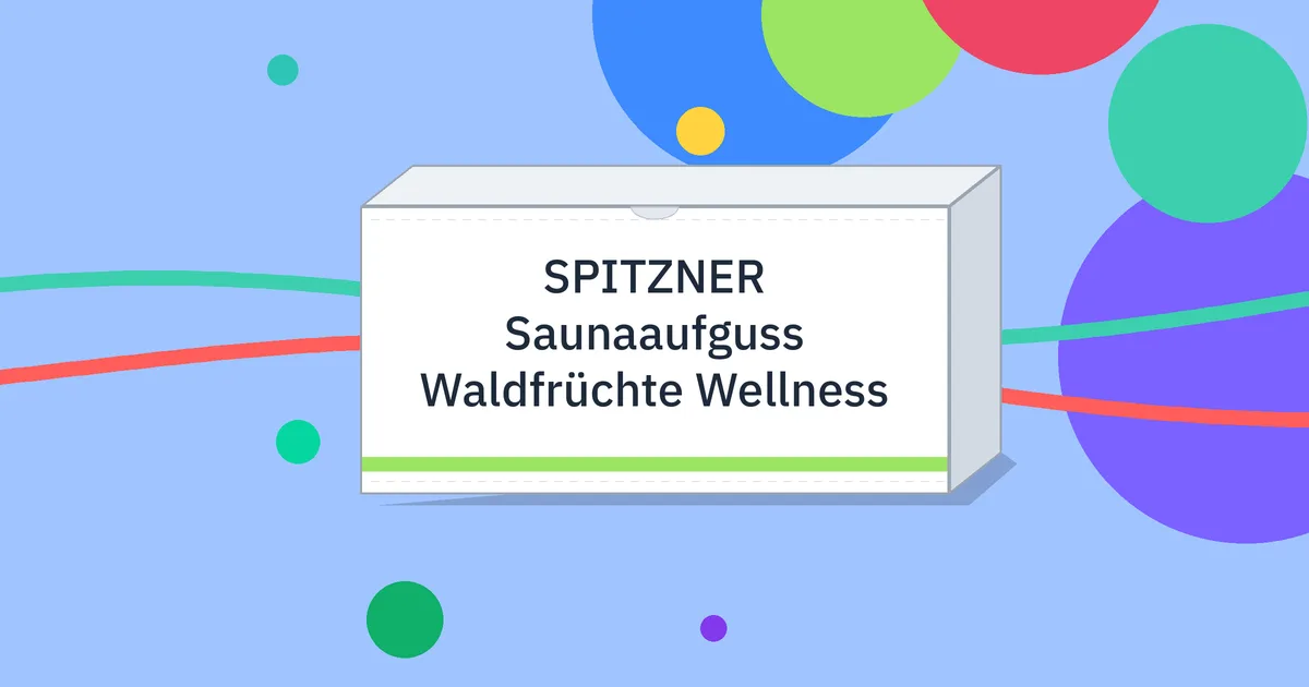 Symbolbild: Packung mit der Aufschrift SPITZNER Saunaaufguss Waldfrüchte Wellness (PZN 16010503) – Verfügbarkeit und Bezug in Apotheken in Frankfurt am Main