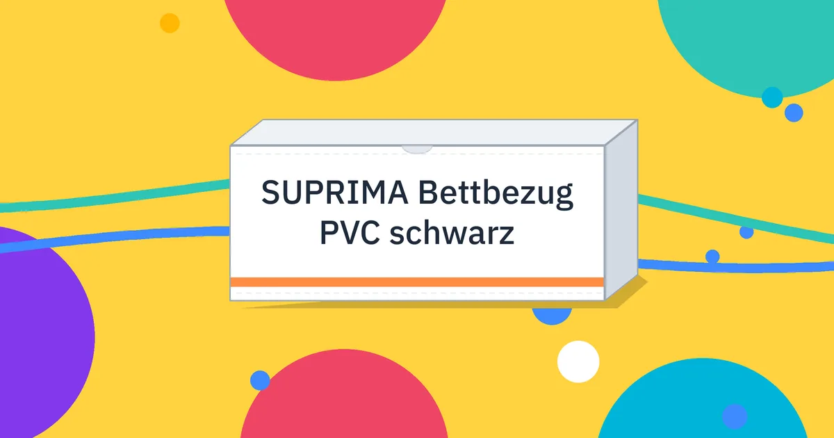 Symbolbild: Packung mit der Aufschrift SUPRIMA Bettbezug PVC schwarz (PZN 04117590) – Verfügbarkeit und Bezug in Apotheken in Frankfurt am Main