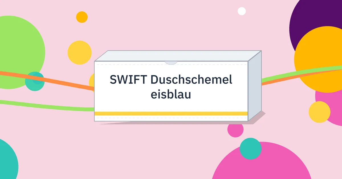 Symbolbild: Packung mit der Aufschrift SWIFT Duschschemel eisblau (PZN 07743678) – Verfügbarkeit und Bezug in Apotheken in Frankfurt am Main