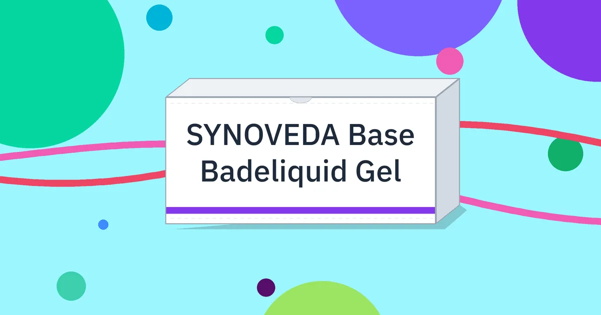 Symbolbild: Packung mit der Aufschrift SYNOVEDA Base Badeliquid Gel (PZN 03850696) – Verfügbarkeit und Bezug in Apotheken in Frankfurt am Main