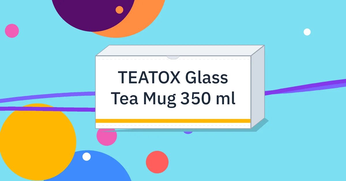 Symbolbild: Packung mit der Aufschrift TEATOX Glass Tea Mug 350 ml (PZN 13583374) – Verfügbarkeit und Bezug in Apotheken in Frankfurt am Main