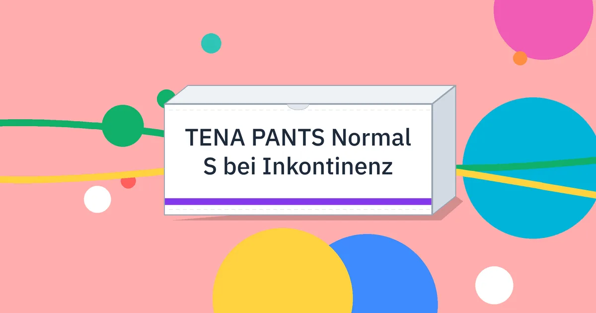 Symbolbild: Packung mit der Aufschrift TENA PANTS Normal S bei Inkontinenz (PZN 11186195) – Verfügbarkeit und Bezug in Apotheken in Frankfurt am Main