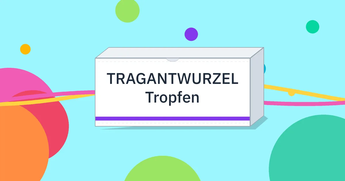 Symbolbild: Packung mit der Aufschrift TRAGANTWURZEL Tropfen (PZN 14311330) – Verfügbarkeit und Bezug in Apotheken in Frankfurt am Main