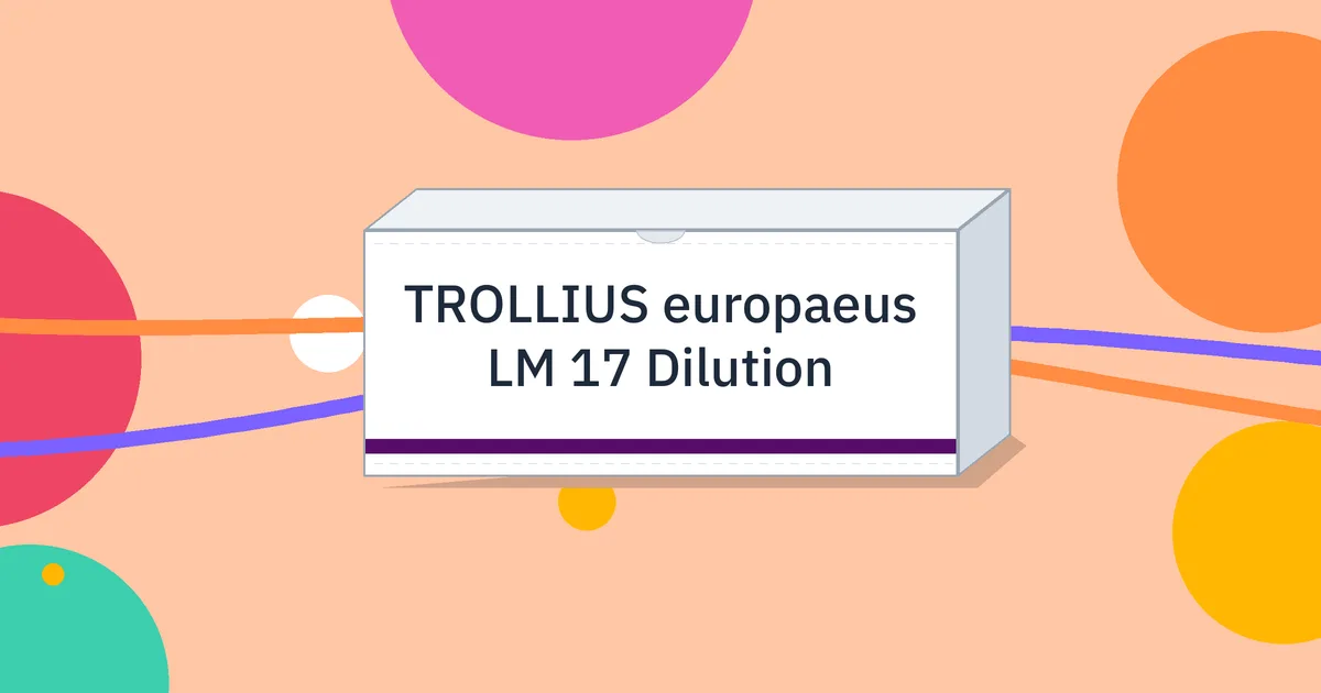 Symbolbild: Packung mit der Aufschrift TROLLIUS europaeus LM 17 Dilution (PZN 13252602) – Verfügbarkeit und Bezug in Apotheken in Frankfurt am Main