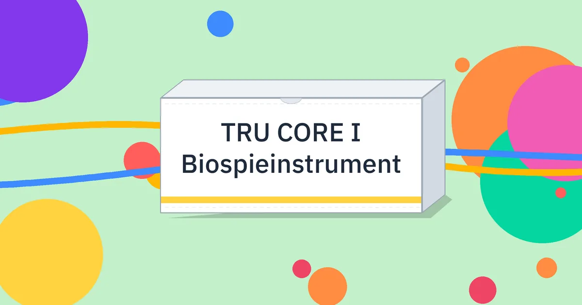 Symbolbild: Packung mit der Aufschrift TRU CORE I Biospieinstrument (PZN 06768771) – Verfügbarkeit und Bezug in Apotheken in Frankfurt am Main