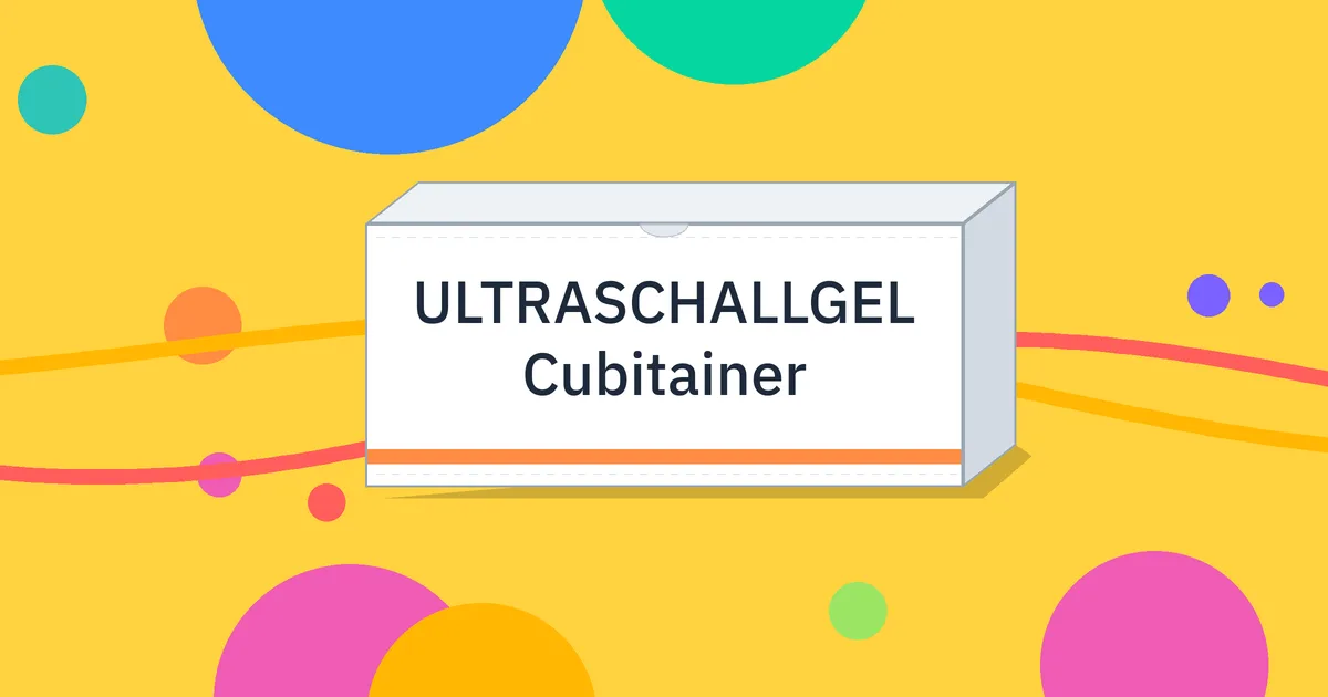 Symbolbild: Packung mit der Aufschrift ULTRASCHALLGEL Cubitainer (PZN 04468160) – Verfügbarkeit und Bezug in Apotheken in Frankfurt am Main