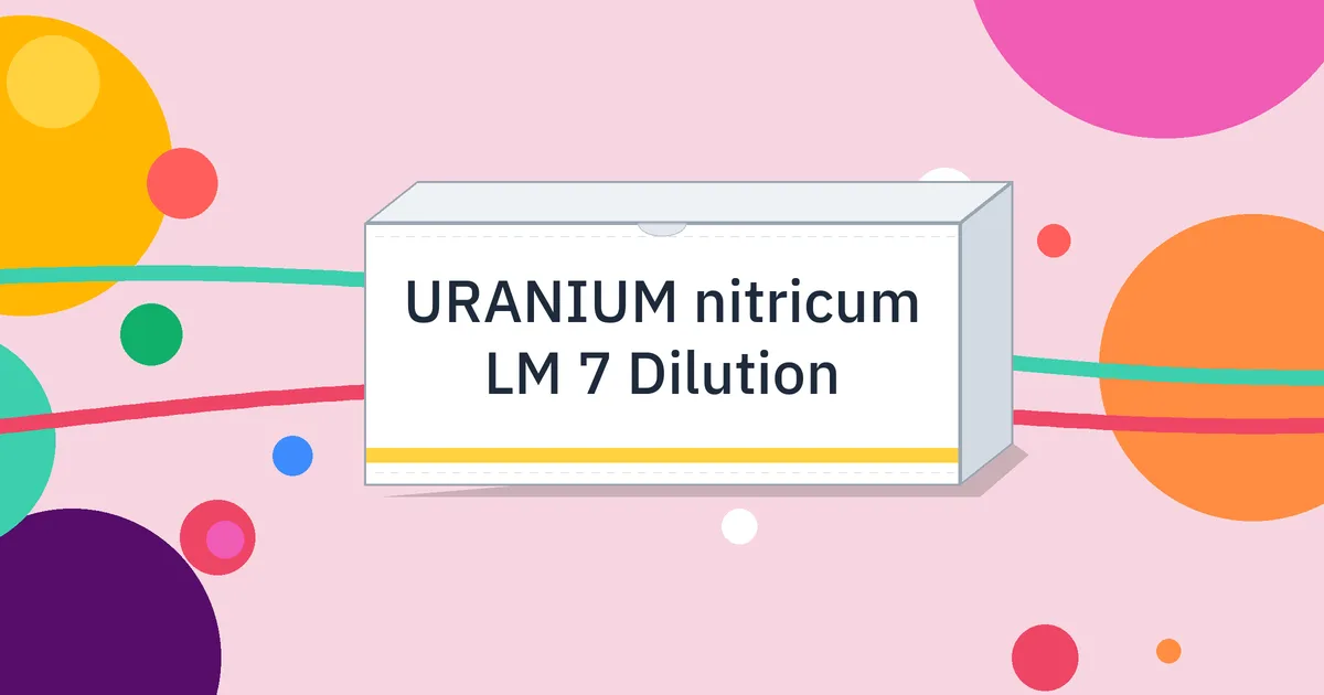 Symbolbild: Packung mit der Aufschrift URANIUM nitricum LM 7 Dilution (PZN 13256190) – Verfügbarkeit und Bezug in Apotheken in Frankfurt am Main