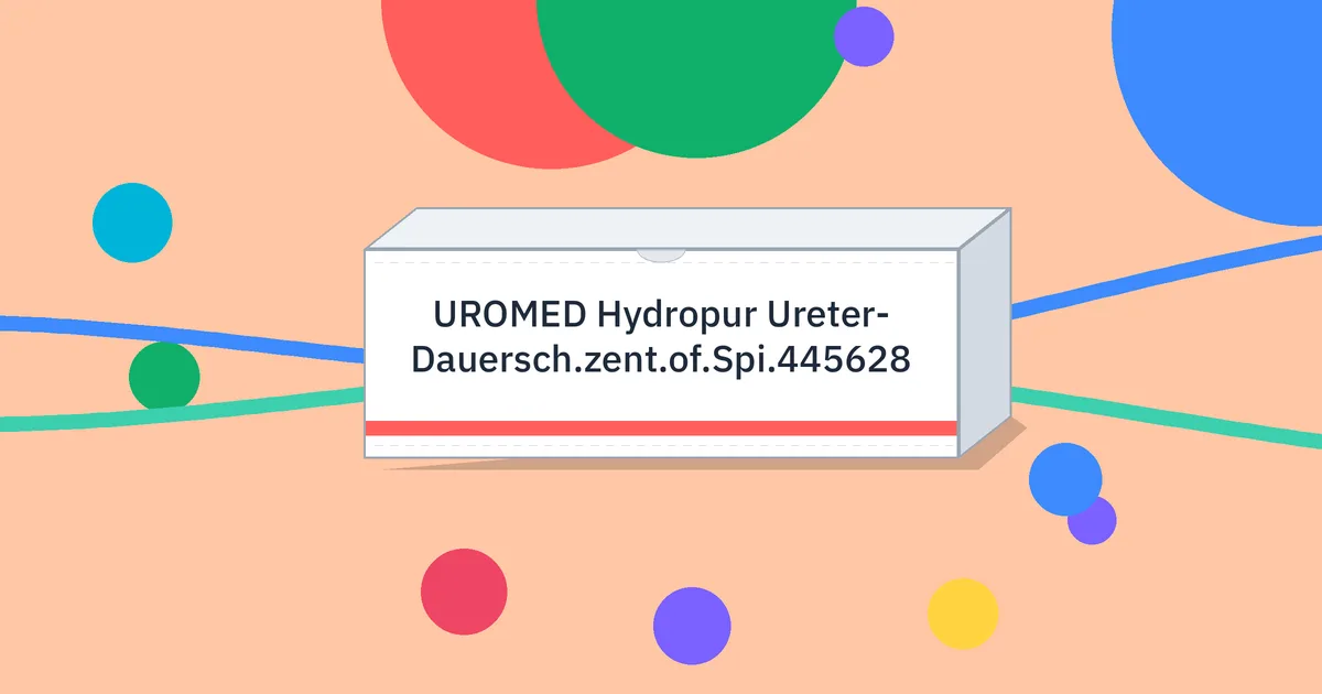 Symbolbild: Packung mit der Aufschrift UROMED Hydropur Ureter-Dauersch.zent.of.Spi.445628 (PZN 11371490) – Verfügbarkeit und Bezug in Apotheken in Frankfurt am Main