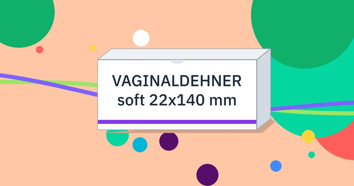 Symbolbild: Packung mit der Aufschrift VAGINALDEHNER soft 22x140 mm (PZN 00661641) – Verfügbarkeit und Bezug in Apotheken in Frankfurt am Main