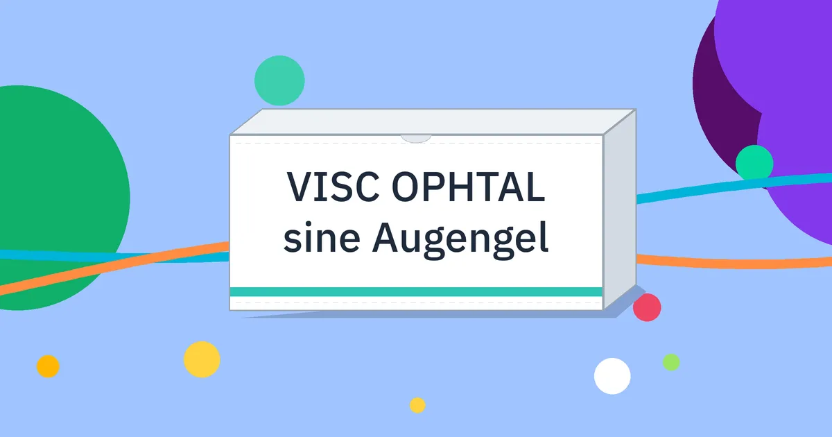Symbolbild: Packung mit der Aufschrift VISC OPHTAL sine Augengel (PZN 00646423) – Verfügbarkeit und Bezug in Apotheken in Frankfurt am Main