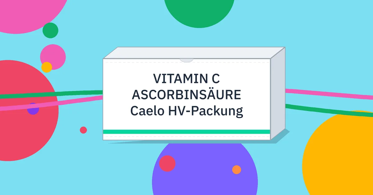 Symbolbild: Packung mit der Aufschrift VITAMIN C ASCORBINSÄURE Caelo HV-Packung (PZN 01700159) – Verfügbarkeit und Bezug in Apotheken in Frankfurt am Main