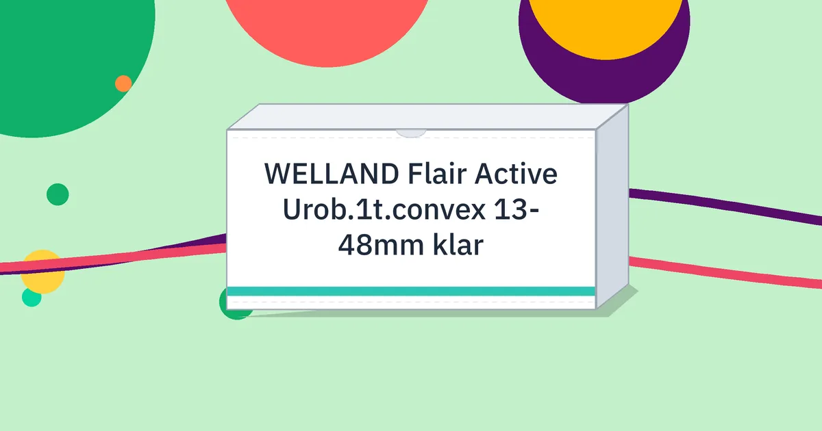 Symbolbild: Packung mit der Aufschrift WELLAND Flair Active Urob.1t.convex 13-48mm klar (PZN 09899284) – Verfügbarkeit und Bezug in Apotheken in Frankfurt am Main