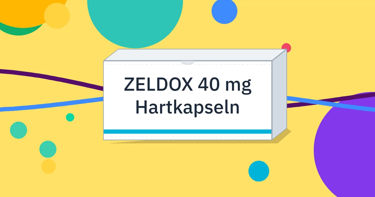 Symbolbild: Packung mit der Aufschrift ZELDOX 40 mg Hartkapseln (PZN 06590623) – Verfügbarkeit und Bezug in Apotheken in Frankfurt am Main