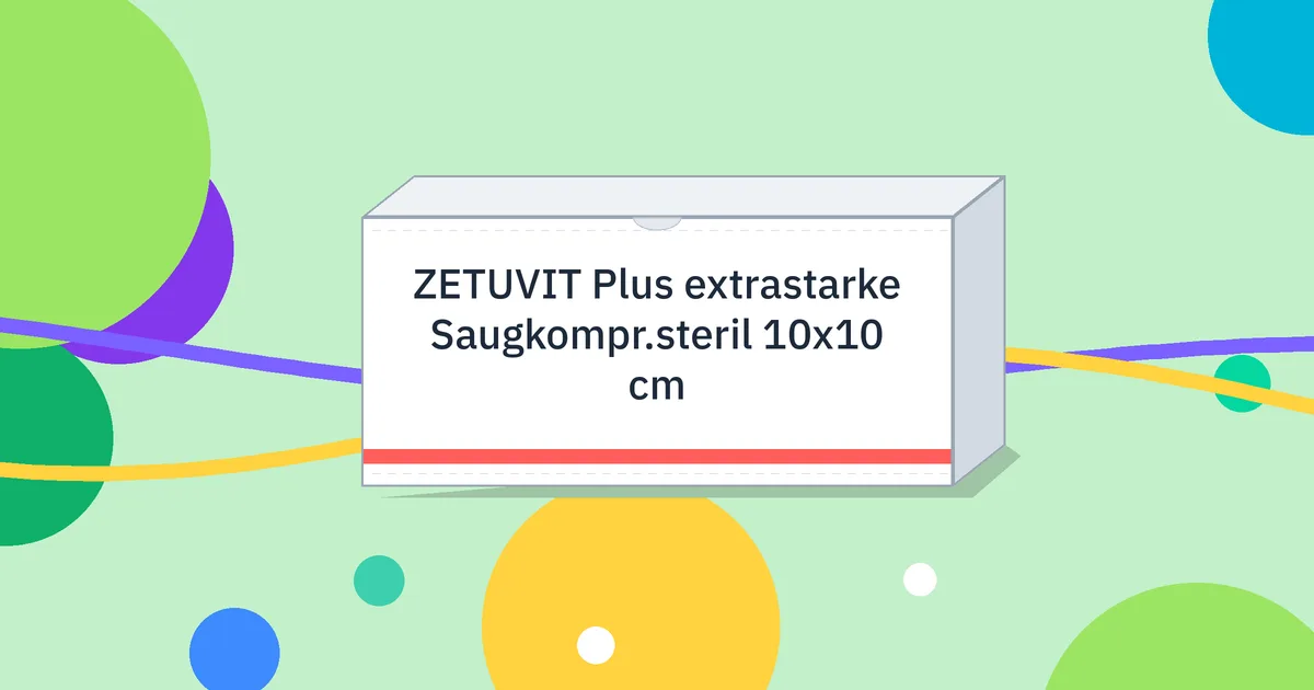 Symbolbild: Packung mit der Aufschrift ZETUVIT Plus extrastarke Saugkompr.steril 10x10 cm (PZN 17512313) – Verfügbarkeit und Bezug in Apotheken in Frankfurt am Main