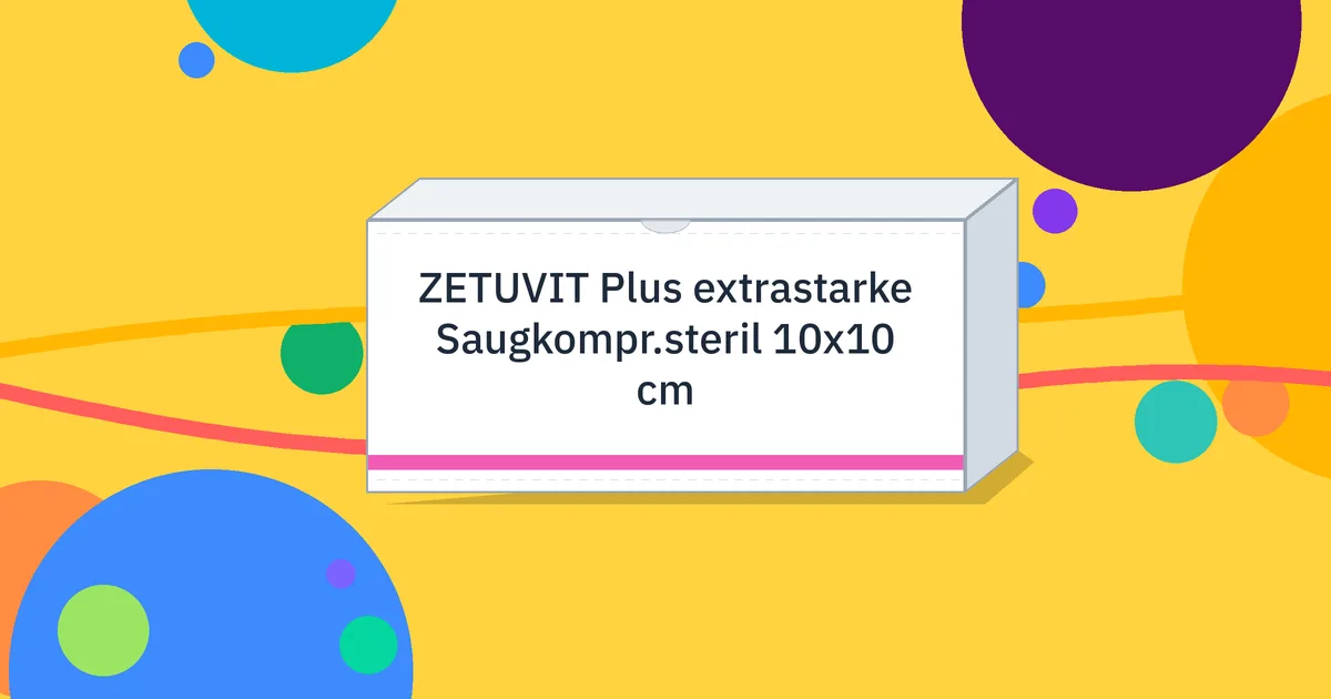 Symbolbild: Packung mit der Aufschrift ZETUVIT Plus extrastarke Saugkompr.steril 10x10 cm (PZN 17669747) – Verfügbarkeit und Bezug in Apotheken in Frankfurt am Main