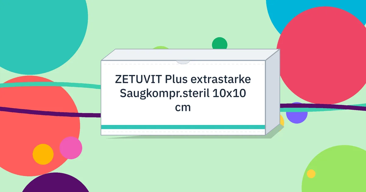 Symbolbild: Packung mit der Aufschrift ZETUVIT Plus extrastarke Saugkompr.steril 10x10 cm (PZN 19533265) – Verfügbarkeit und Bezug in Apotheken in Frankfurt am Main