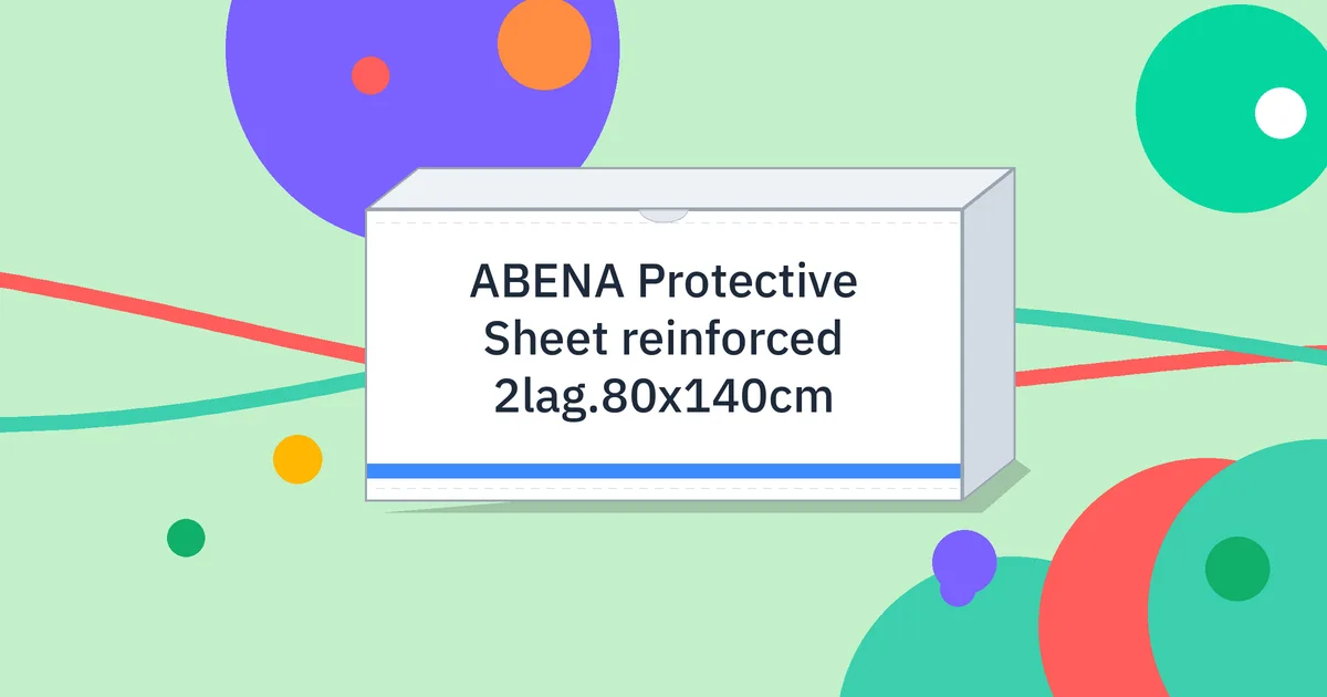Symbolbild: Packung mit der Aufschrift ABENA Protective Sheet reinforced 2lag.80x140cm (PZN 18746214) – Verfügbarkeit und Bezug in Apotheken in Frankfurt am Main
