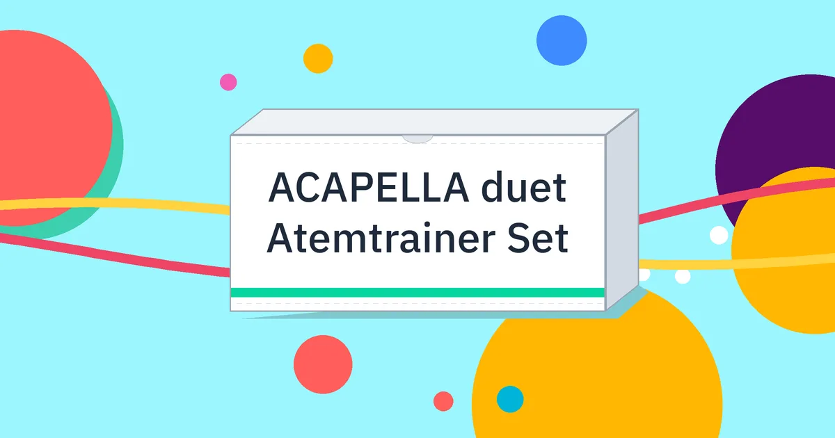 Symbolbild: Packung mit der Aufschrift ACAPELLA duet Atemtrainer Set (PZN 06903080) – Verfügbarkeit und Bezug in Apotheken in Frankfurt am Main
