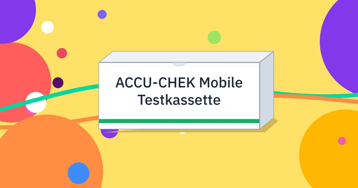 Symbolbild: Packung mit der Aufschrift ACCU-CHEK Mobile Testkassette (PZN 07698771) – Verfügbarkeit und Bezug in Apotheken in Frankfurt am Main