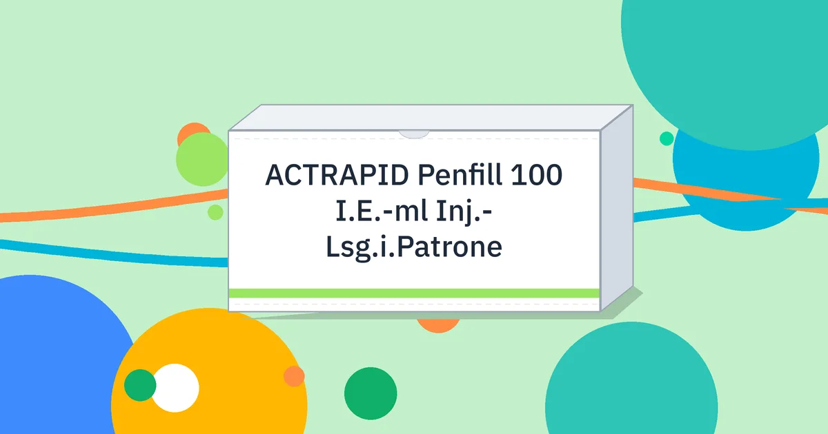 Symbolbild: Packung mit der Aufschrift ACTRAPID Penfill 100 I.E.-ml Inj.-Lsg.i.Patrone (PZN 00145603) – Verfügbarkeit und Bezug in Apotheken in Frankfurt am Main