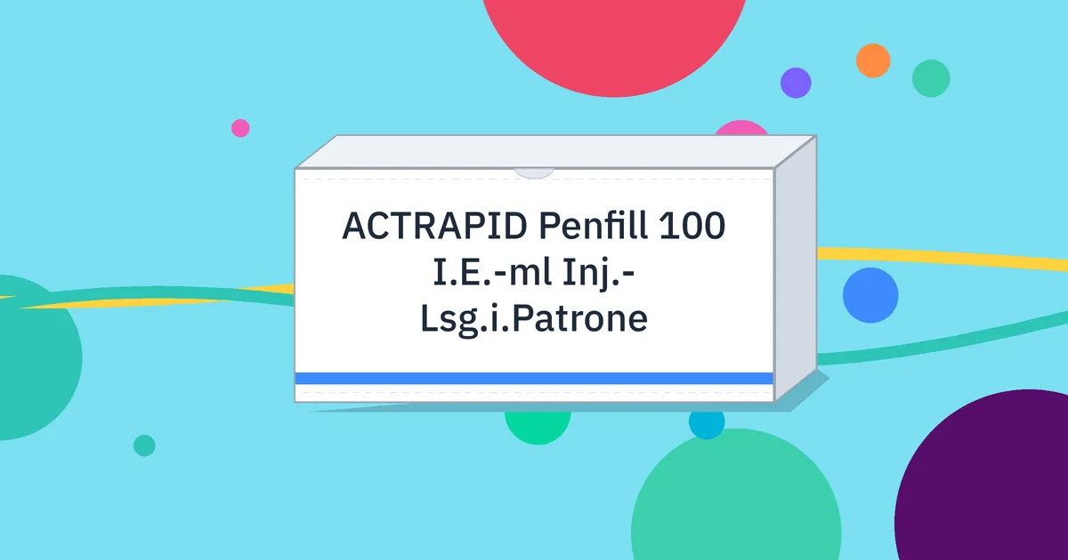 Symbolbild: Packung mit der Aufschrift ACTRAPID Penfill 100 I.E.-ml Inj.-Lsg.i.Patrone (PZN 03366279) – Verfügbarkeit und Bezug in Apotheken in Frankfurt am Main