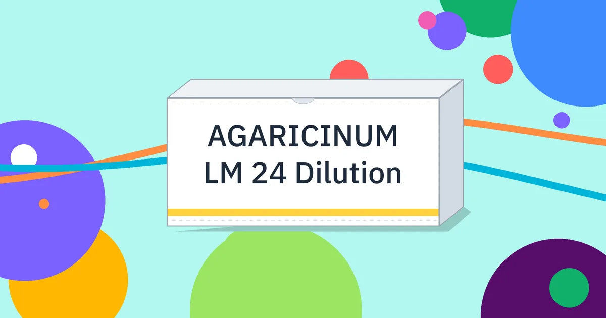 Symbolbild: Packung mit der Aufschrift AGARICINUM LM 24 Dilution (PZN 13303216) – Verfügbarkeit und Bezug in Apotheken in Frankfurt am Main