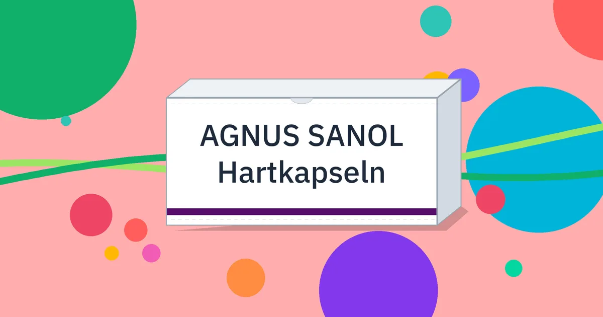 Symbolbild: Packung mit der Aufschrift AGNUS SANOL Hartkapseln (PZN 02763357) – Verfügbarkeit und Bezug in Apotheken in Frankfurt am Main